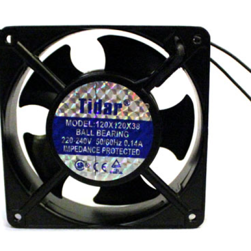 RQA12025HBL 120x120x25mm 18W 0,075A,220VAC Tidar Fan